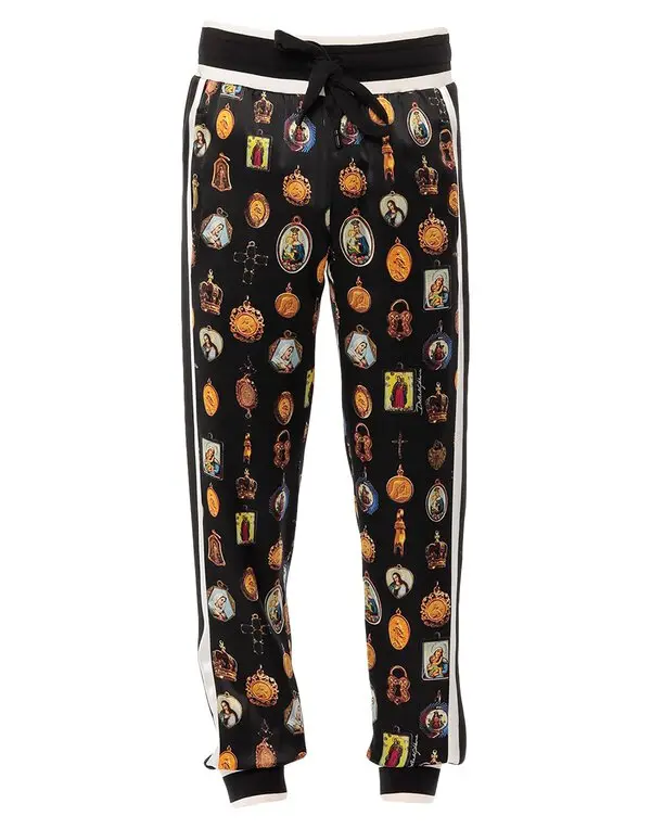 Dolce & Gabbana Pants Size Silk, Elastane