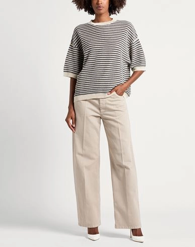 Brunello Cucinelli Sweater Size Linen, Polyester, Metallic Fiber, Polyamide - Grey