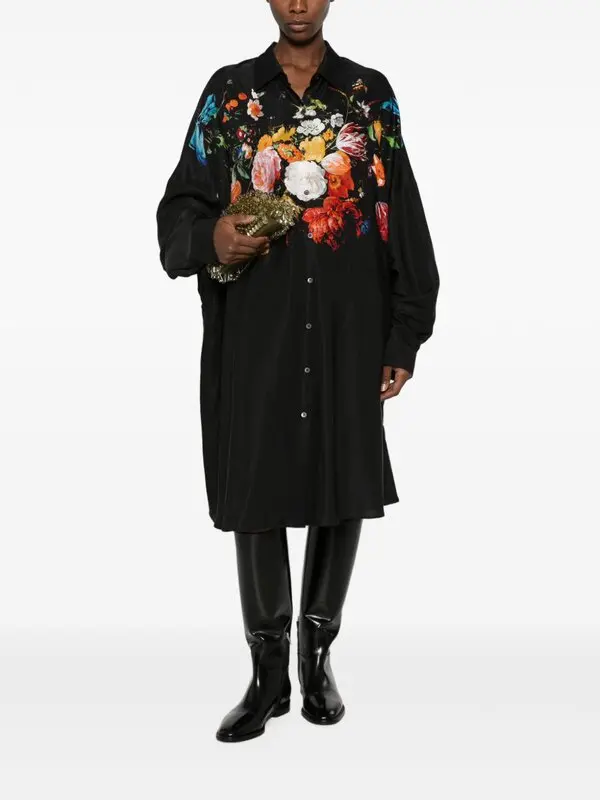 Dries Van Noten Printed Long Dress