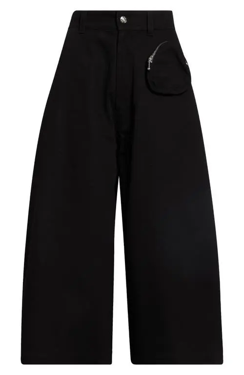 MELITTA BAUMEISTER Front Pocket Cargo Culottes - Black