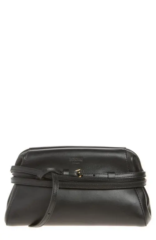 Moschino Soft Leather Clutch - Black