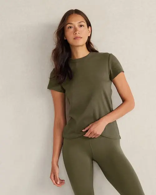 HAVEN WELL WITHIN Organic Cotton Short Sleeve Tee - Olive