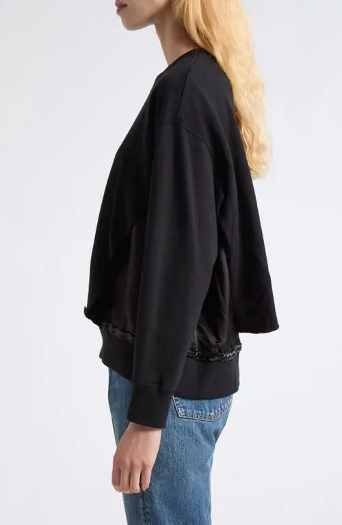 Undercover Paneled Bead Trim Sweatshirt