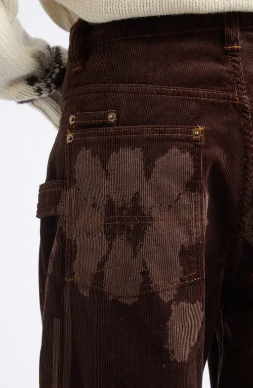 PAOLINA RUSSO Baggy Corduroy Bermuda Shorts