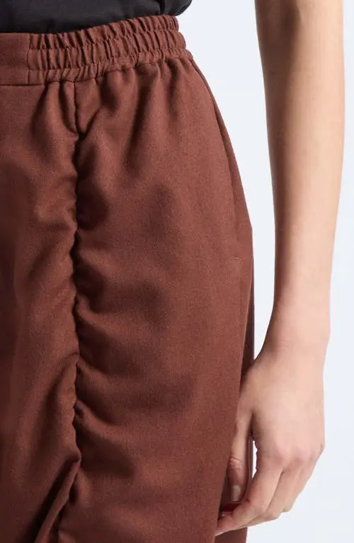 Undercover Ruched Wool Narrow Leg Pants