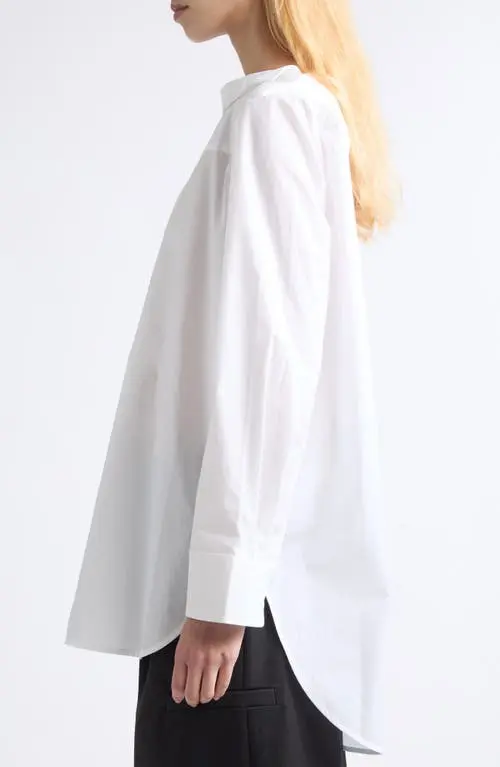 MELITTA BAUMEISTER Pointy Collar Cotton Pullover Shirt