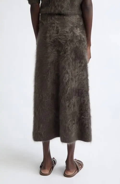 LISA YANG Asta Brushed Cashmere Midi Skirt