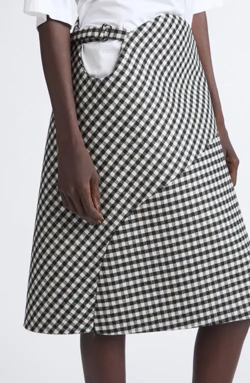 JEAN PAUL GAULTIER Asymmetric Wool Blend Skirt