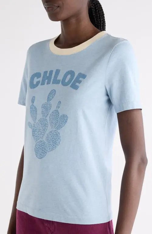 Chloé Forget Me Not Graphic Cotton T-shirt