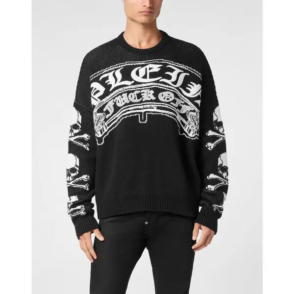 Philipp Plein Pullover Round Neck Gothic Plein