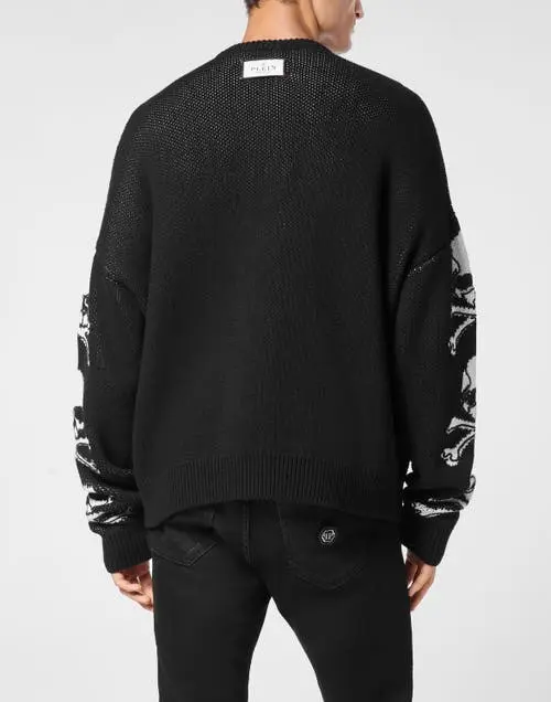 Philipp Plein Pullover Round Neck Gothic Plein