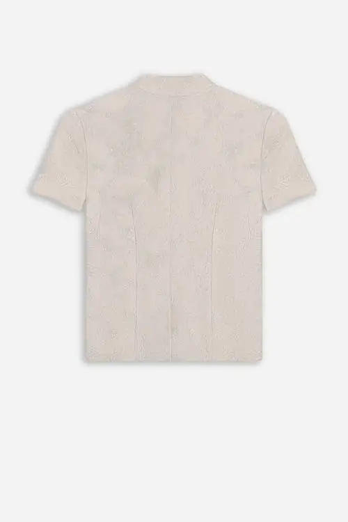 NOCTURNE Chinese Button Accessory Blouse