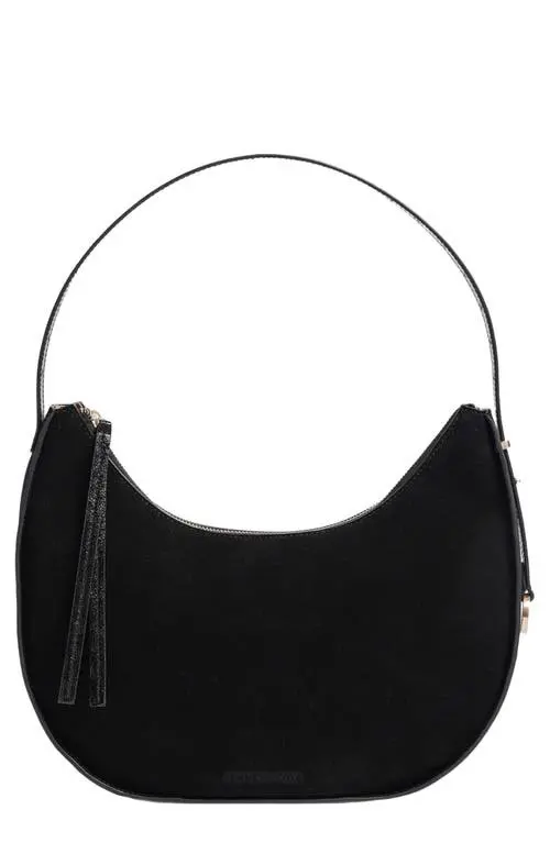 KENNETH COLE Chelsea Medium Leather Hobo - Black