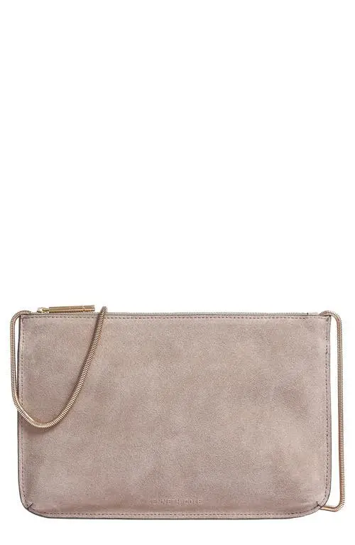 KENNETH COLE Highline Disco Leather Crossbody Bag - Taupe