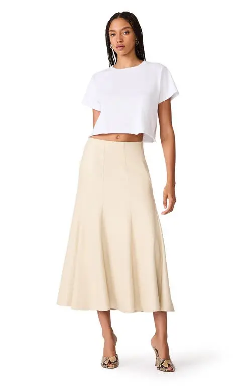Steve Madden Luciara Faux Leather Midi Skirt