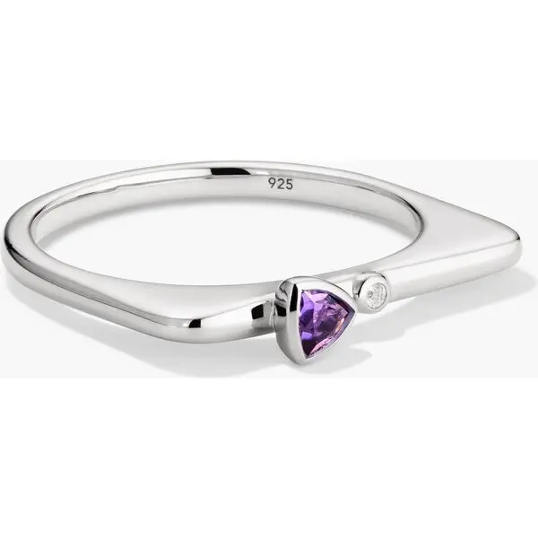 Mejuri Puzzle Stacking Ring - Amethyst