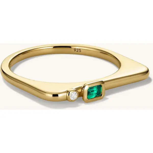 Mejuri Puzzle Stacking Ring - Emerald