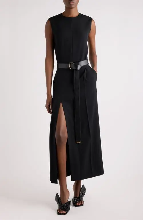 Givenchy Pinched Sleeveless Midi Dress