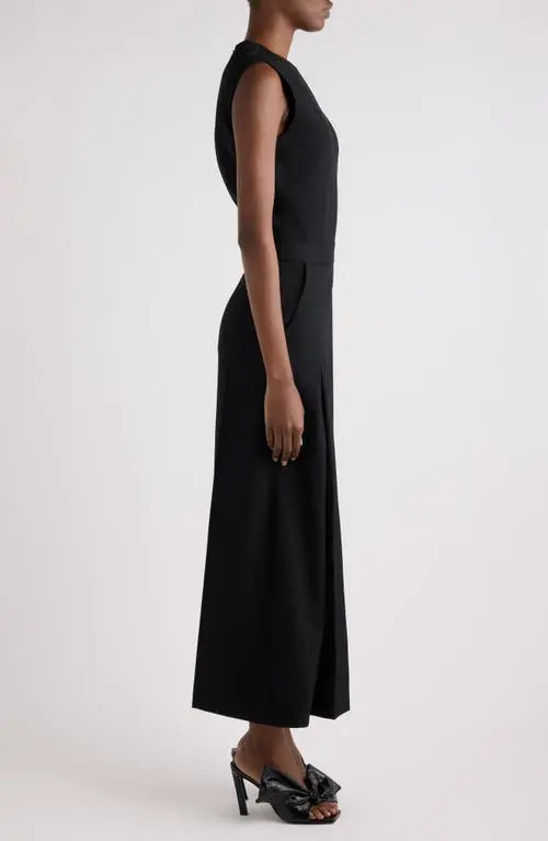 Givenchy Pinched Sleeveless Midi Dress