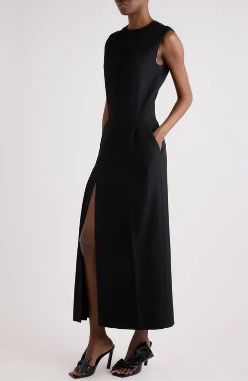 Givenchy Pinched Sleeveless Midi Dress