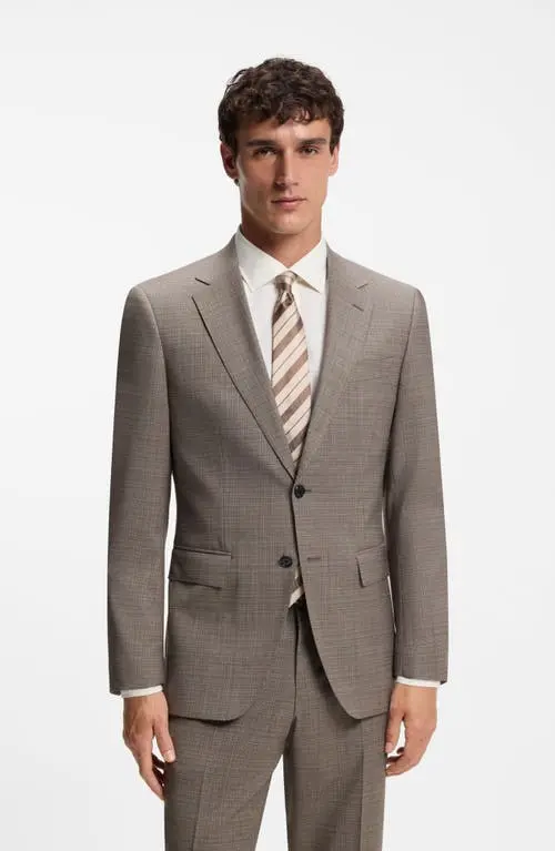 BOSS Huge Stretch Virgin Wool Suit