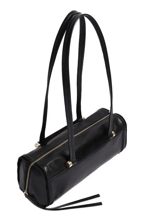 KENNETH COLE Highline Leather Shoulder Bag - Black