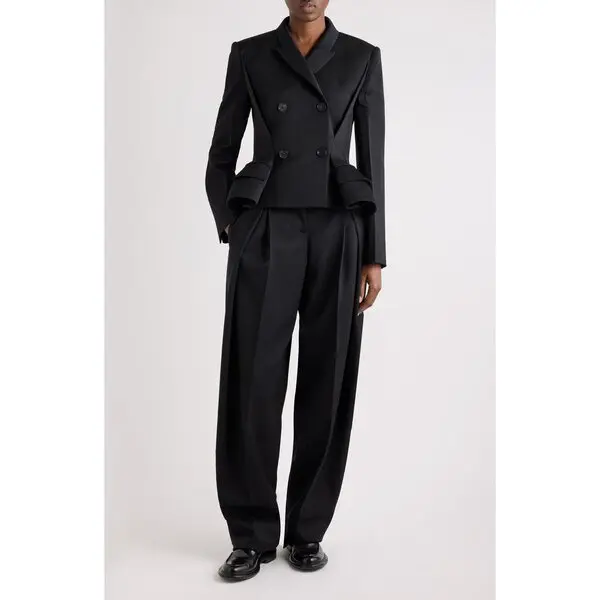 Givenchy Pinched Peplum Jacket - Black