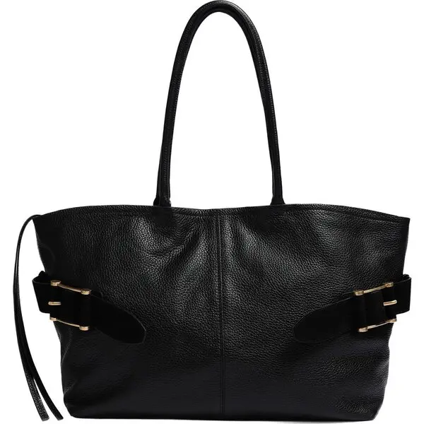 KENNETH COLE Bowery Leather Tote - Black