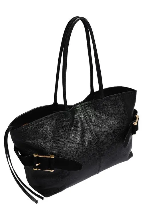 KENNETH COLE Bowery Leather Tote - Black