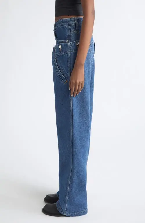 Eckhaus Latta Chap Cutout Wide Leg Jeans