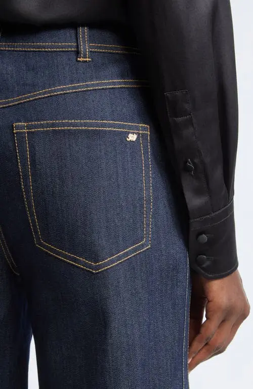 Cinq À Sept Delphy High Waist Crop Wide Leg Jeans