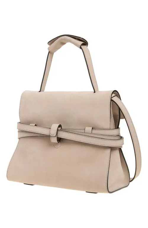 Moschino Tie Me Faux Leather Top Handle Bag - Dove Colour