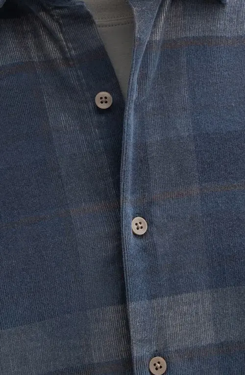 Robert Barakett Daban Long Sleeve Stretch Cotton Button Up Shirt