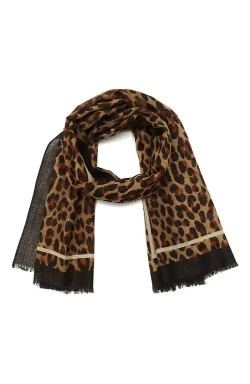 Kate Spade New York Wild Cat Wool Blend Oblong Scarf