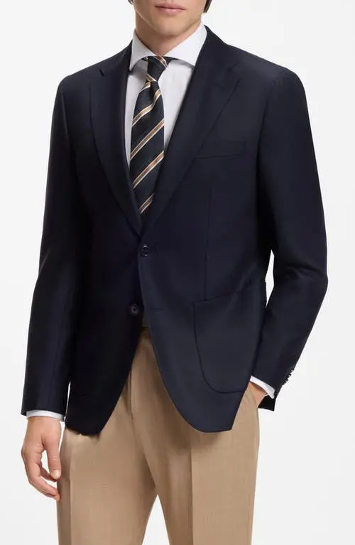 BOSS Striped Silk Blend Tie - Black