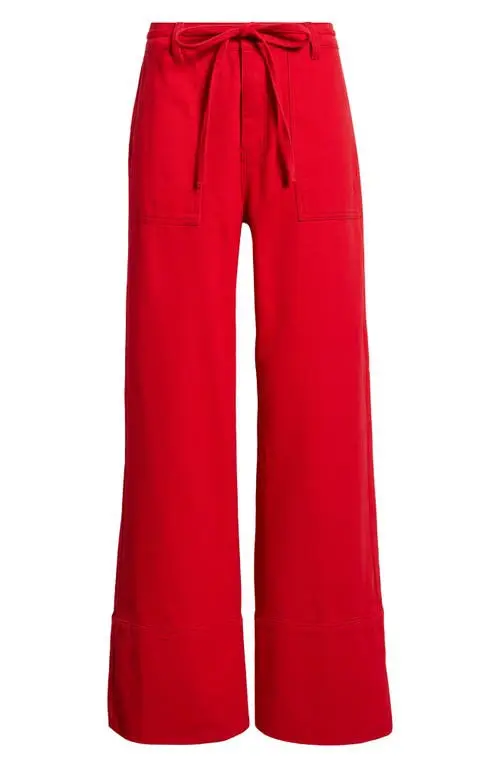 FRNCH Furano Wide Leg Tie Waist Jeans
