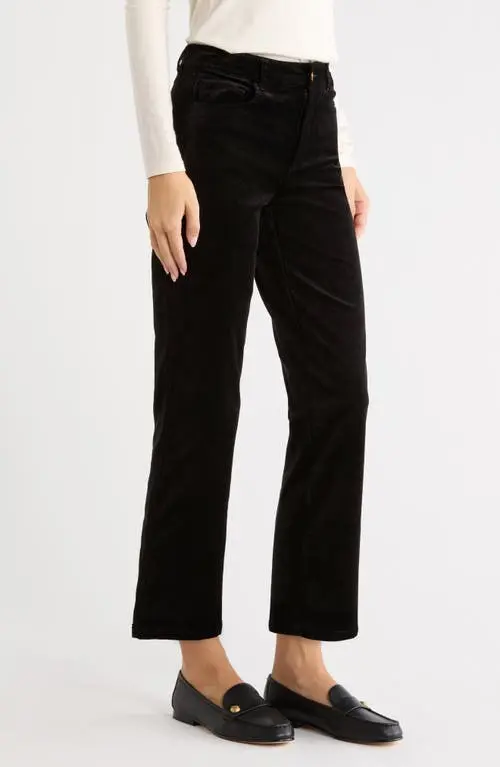 Paige Mason Velvet Ankle Straight Leg Jeans