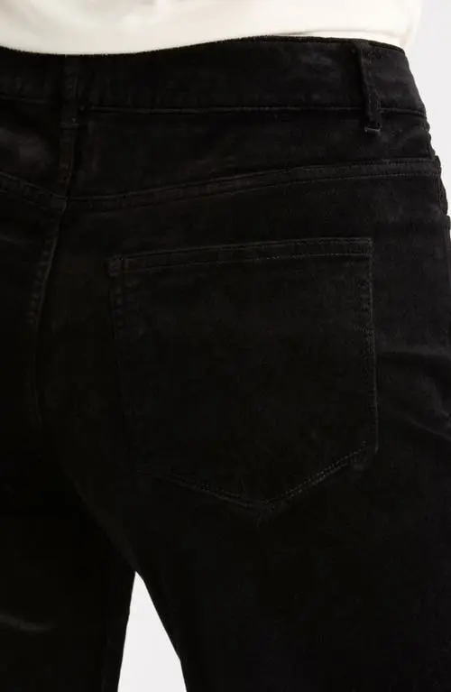 Paige Mason Velvet Ankle Straight Leg Jeans