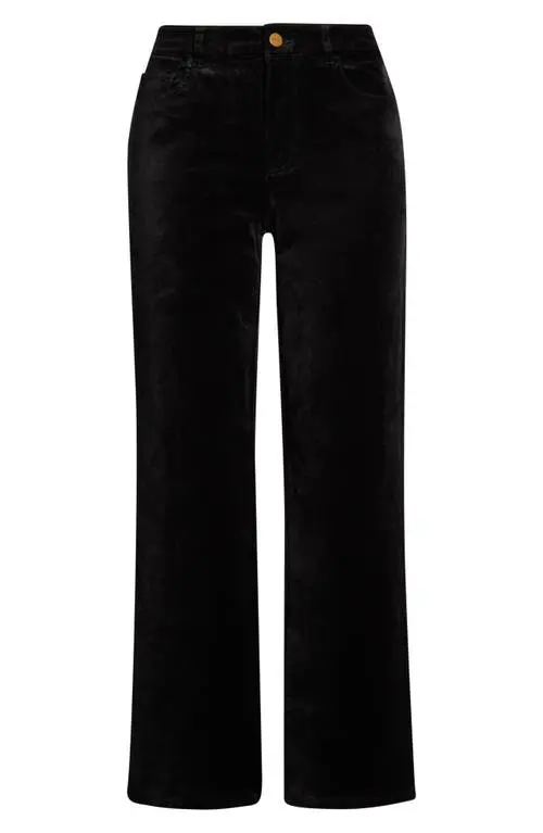 Paige Mason Velvet Ankle Straight Leg Jeans