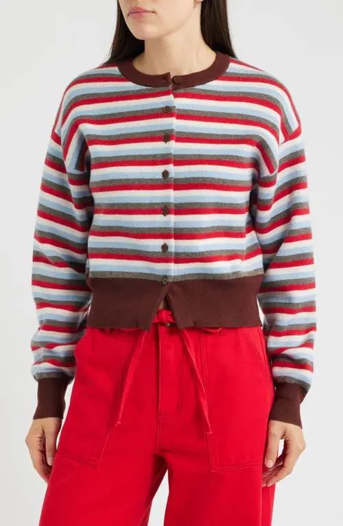 FRNCH Shibuya Striped Cardigan