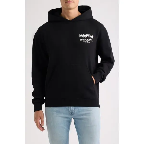 DARK SEAS Worldwide Graphic Hoodie - Black