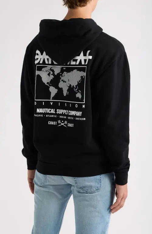 DARK SEAS Worldwide Graphic Hoodie - Black