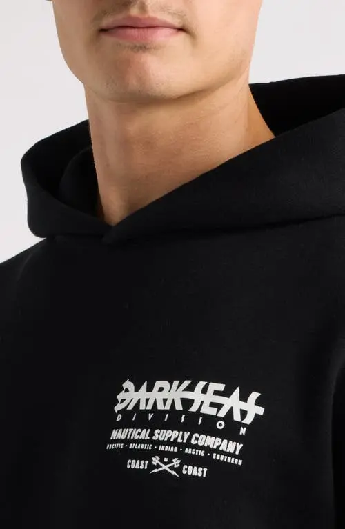 DARK SEAS Worldwide Graphic Hoodie - Black