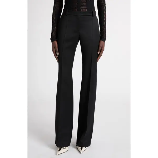 Alexander McQueen Narrow Bootcut Wool Trousers