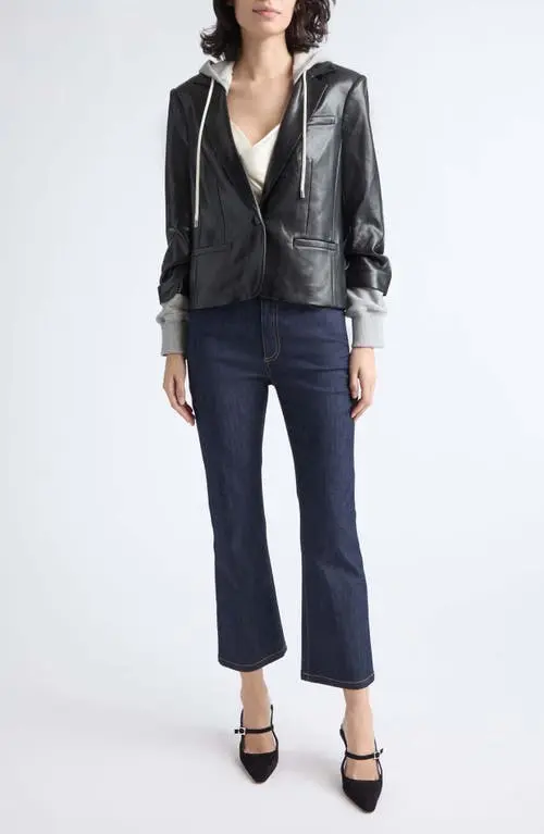 Cinq À Sept Le Petit Khloe Faux Leather Blazer