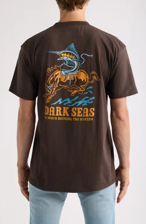 DARK SEAS Buck The System Graphic Tee - Java Brown