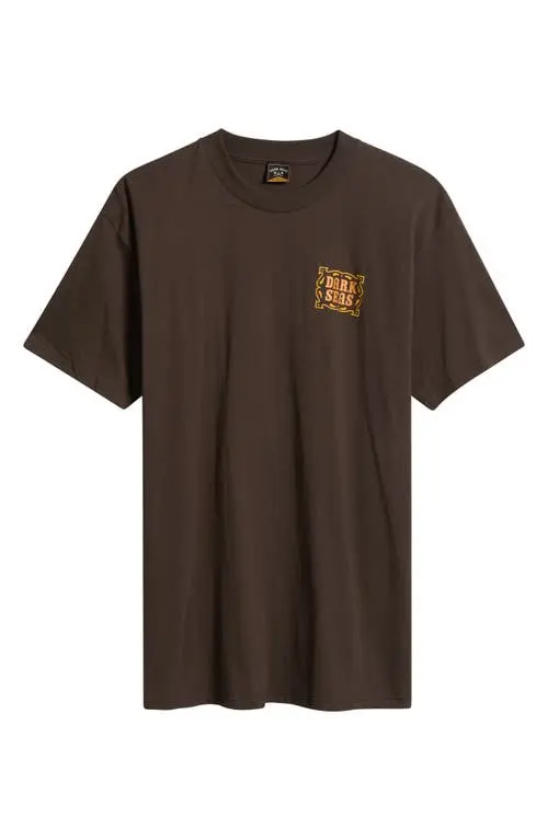 DARK SEAS Buck The System Graphic Tee - Java Brown