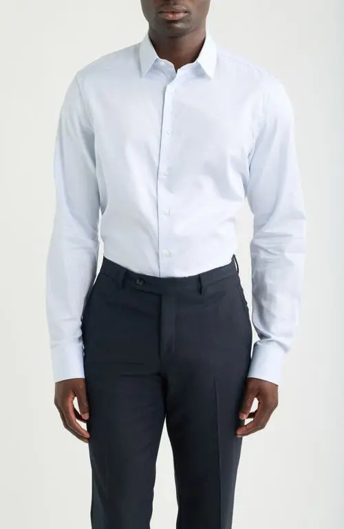 Canali Regular Fit Geometric Cotton Dress Shirt