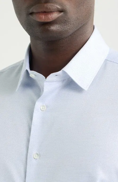 Canali Regular Fit Geometric Cotton Dress Shirt
