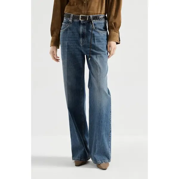 Brunello Cucinelli Authentic Contemporary Loose Trousers With Monili